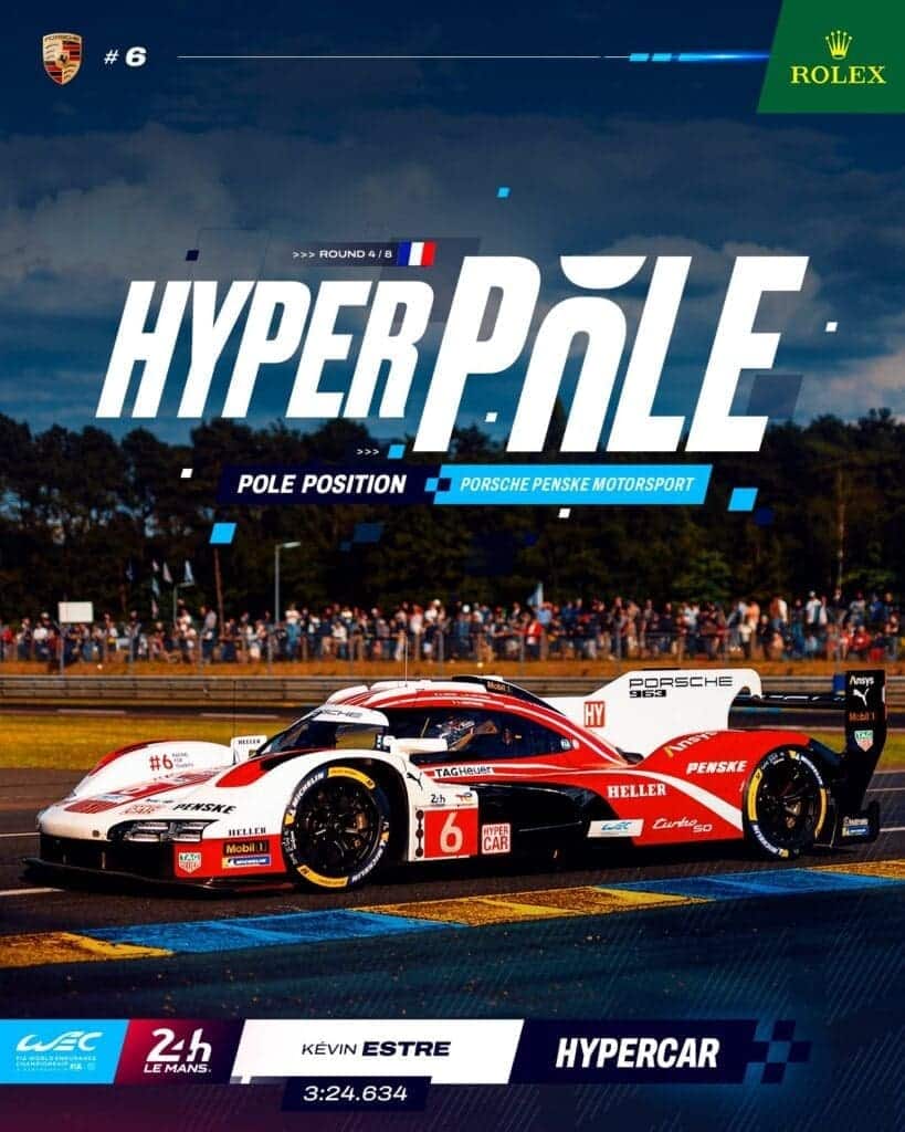 24 ore di Le Mans: nell'Hyperpole la più veloce è la Porsche di Estre ...